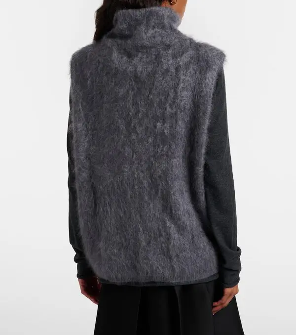 LISA YANG Aisla Cashmere Turtleneck Sweater - Grey