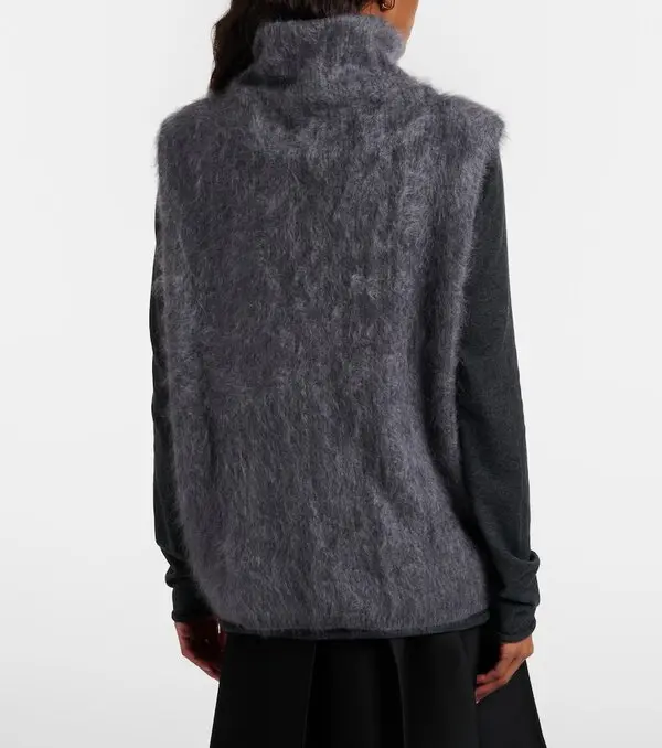 LISA YANG Aisla Cashmere Turtleneck Sweater - Grey