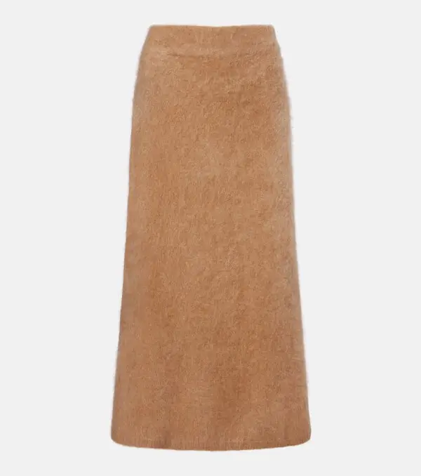 LISA YANG Asta Cashmere Maxi Skirt - Brown
