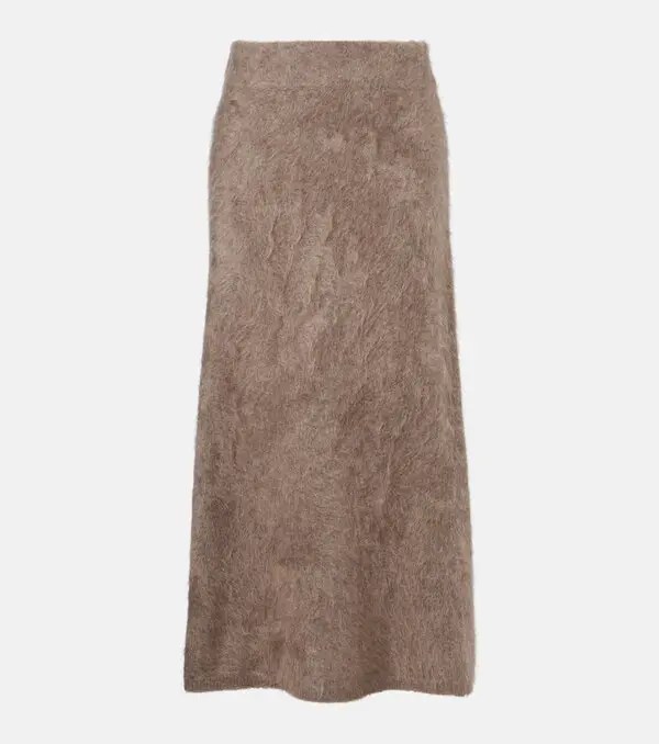LISA YANG Asta Cashmere Maxi Skirt - Grey