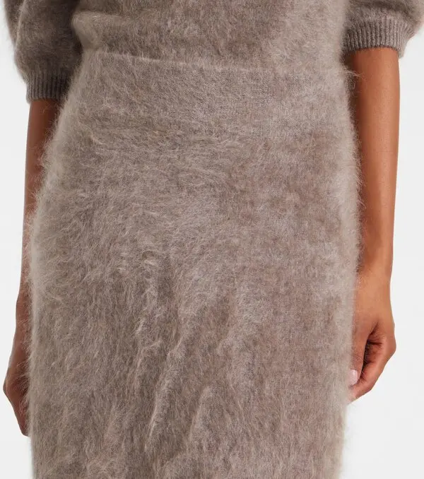 LISA YANG Asta Cashmere Maxi Skirt - Grey