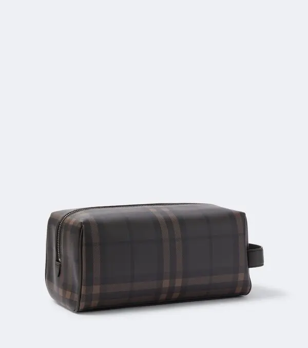 Burberry Canvas Toiletry Bag - Brown