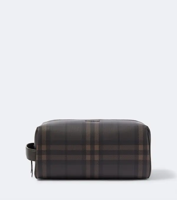 Burberry Canvas Toiletry Bag - Brown
