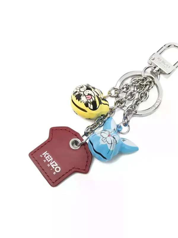 Kenzo Tiger Rabbit Charm Keyring
