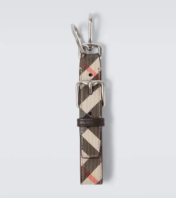 Burberry Check Keychain - Beige