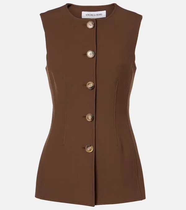 Veronica Beard Jessup Vest - Brown