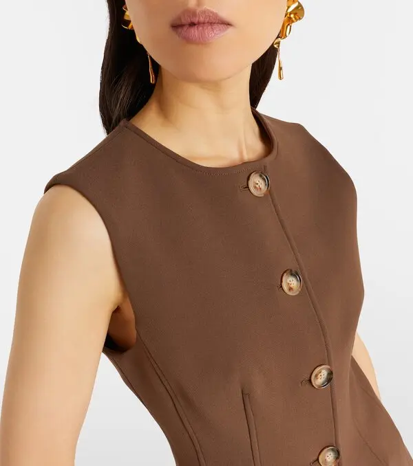 Veronica Beard Jessup Vest - Brown