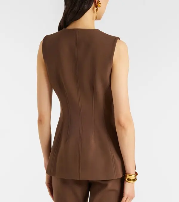 Veronica Beard Jessup Vest - Brown