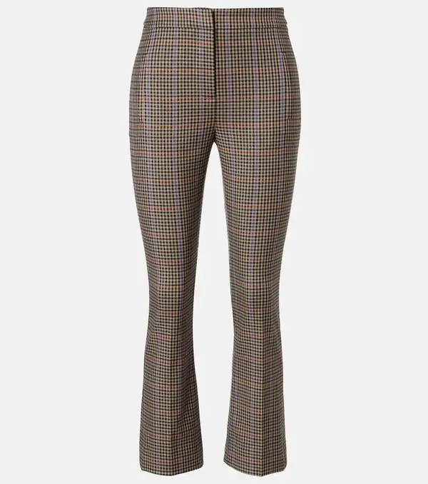 Veronica Beard Arte Checked Slim Pants