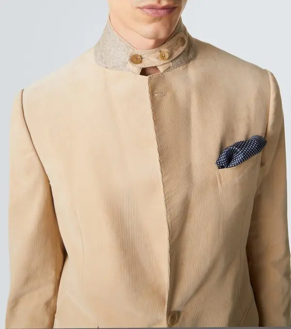 Ralph Lauren Purple Label Cotton Corduroy Blazer - Beige