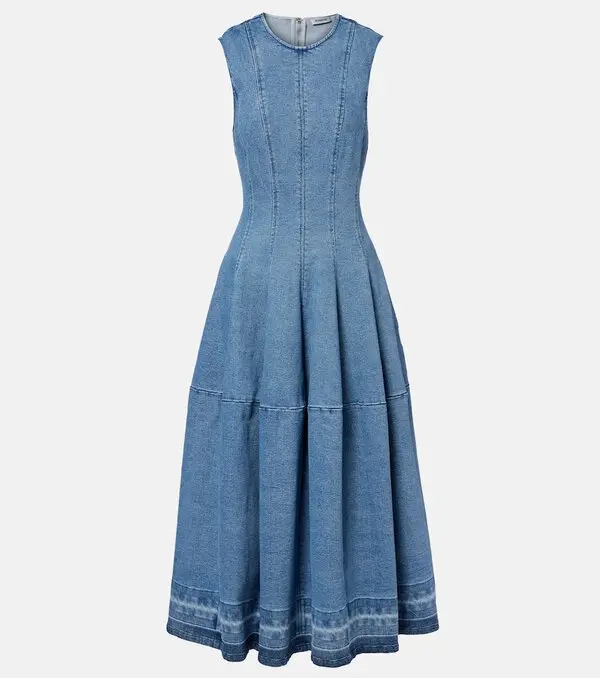 Simkhai Bowen Denim Maxi Dress - Blue