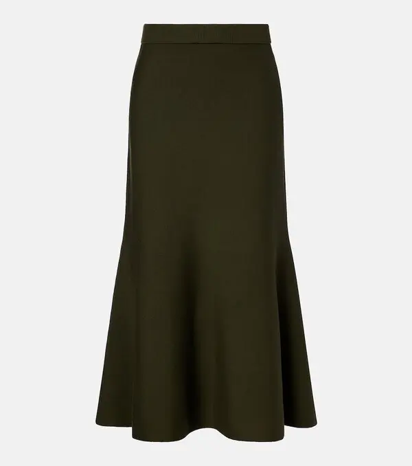 Simkhai Layne Wool Midi Skirt