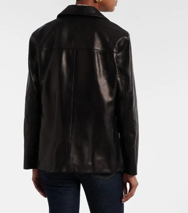 NILI LOTAN Tristan Leather Jacket - Black