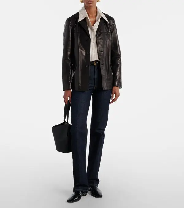 NILI LOTAN Tristan Leather Jacket