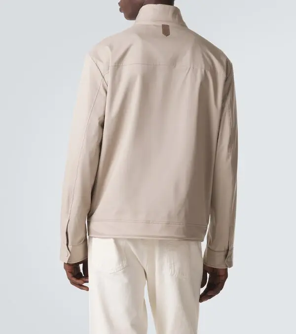 Canali Nuvola Reversible Blouson Jacket - Beige