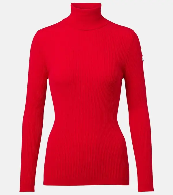 Fusalp Ancelle Ribbed-knit Turtleneck Sweater - Red