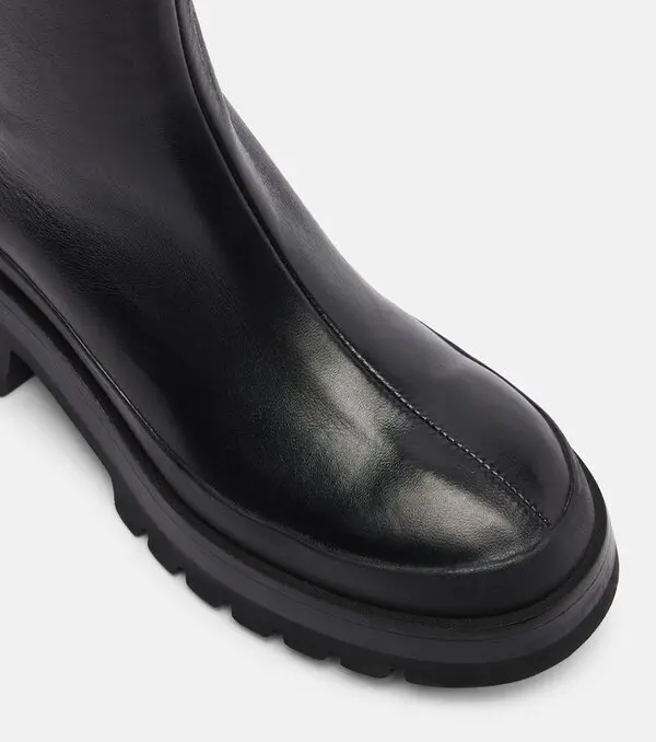 Khaite Fallon 35 Leather Ankle Boots