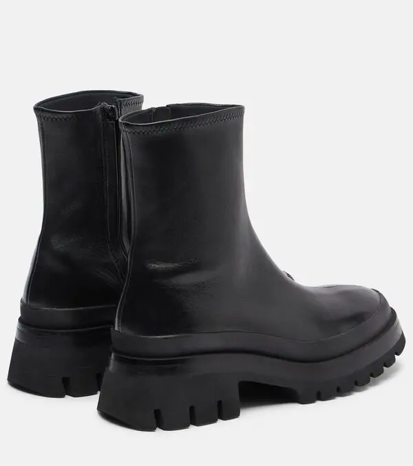 Khaite Fallon 35 Leather Ankle Boots