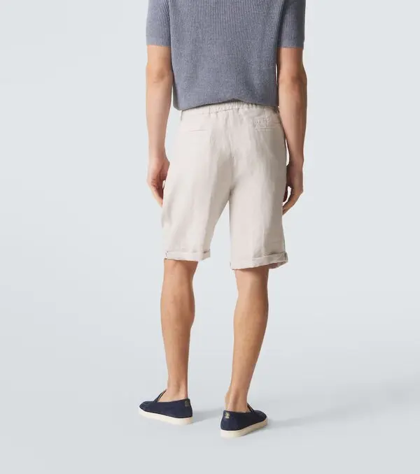 Brunello Cucinelli Linen Bermuda Shorts