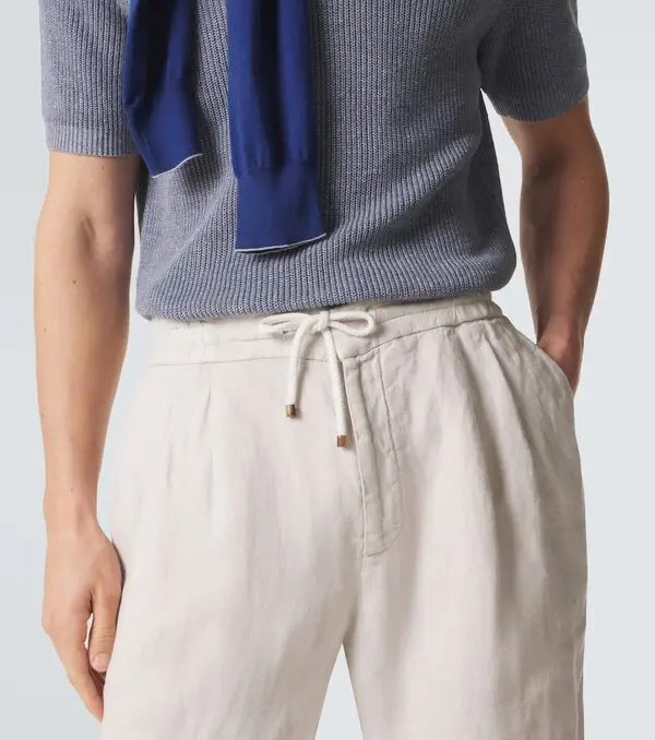 Brunello Cucinelli Linen Bermuda Shorts