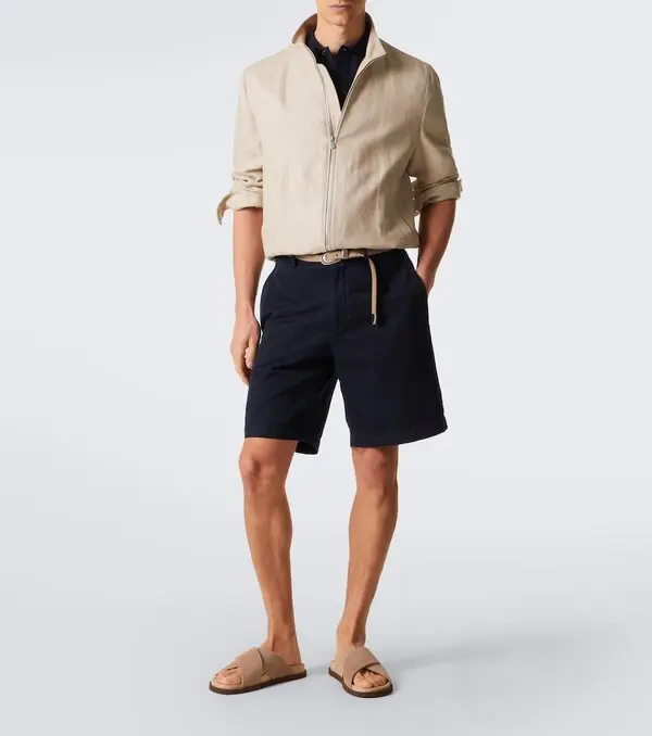 Brunello Cucinelli Suede Open Toe Slides - Beige