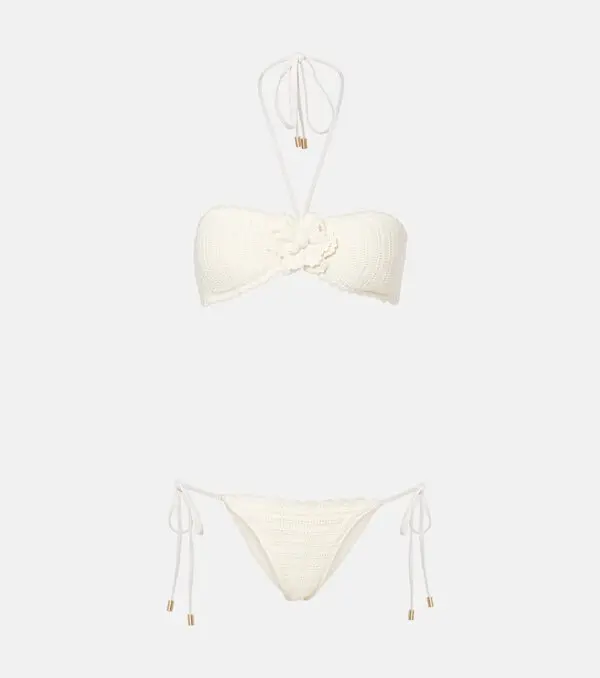 Zimmermann Awaken Crochet Bikini - White