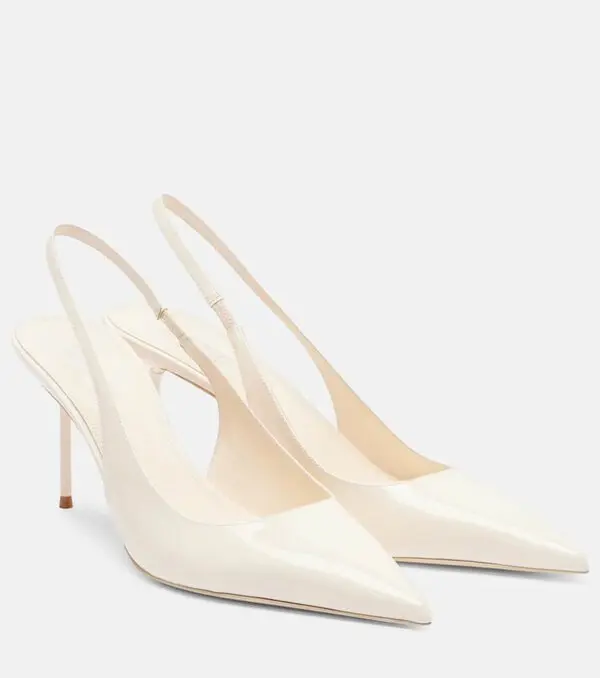 Paris Texas Lidia 70 Leather Slingback Pumps
