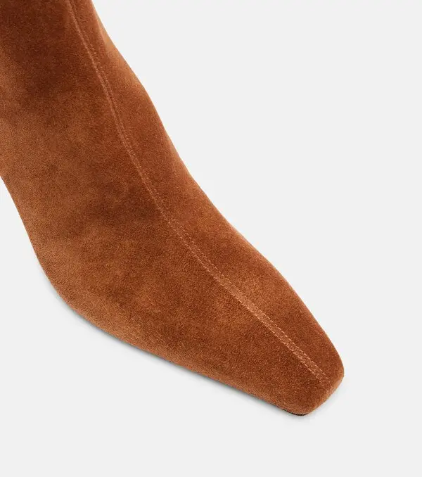 Paris Texas Suede Ankle Boots - Brown