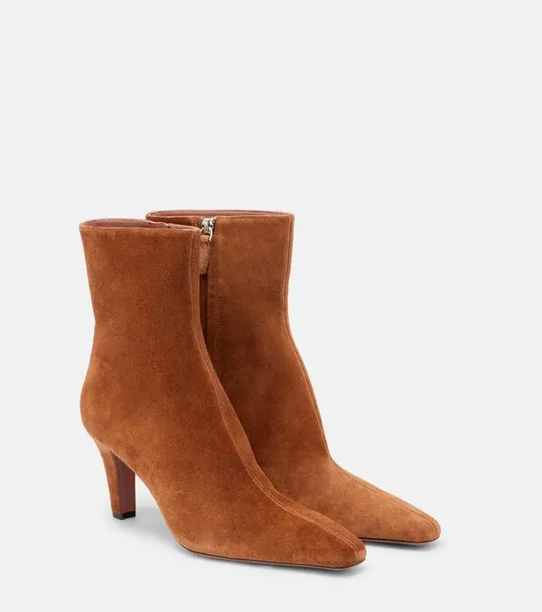 Paris Texas Belle Suede Ankle Boots - Brown