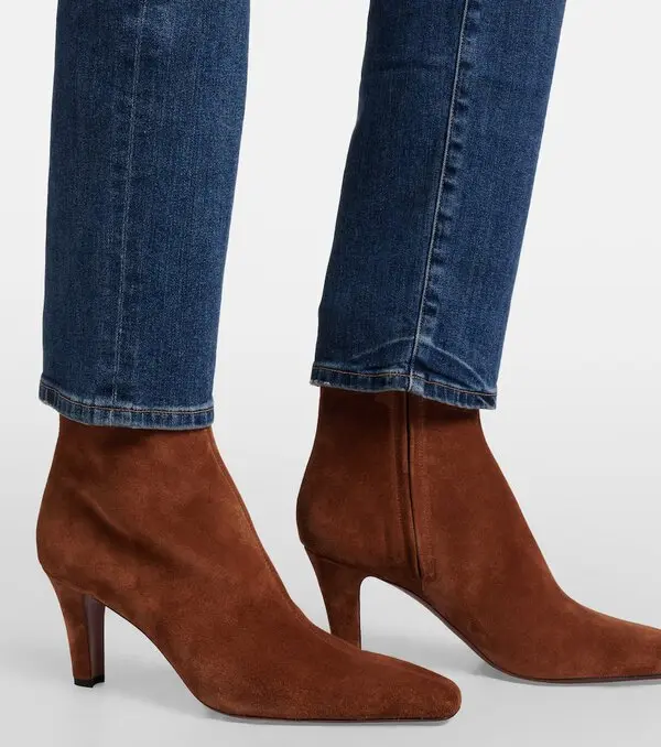 Paris Texas Belle Suede Ankle Boots - Brown