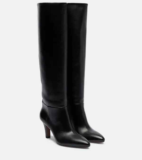Paris Texas Elsa Leather Knee-high Boots - Black