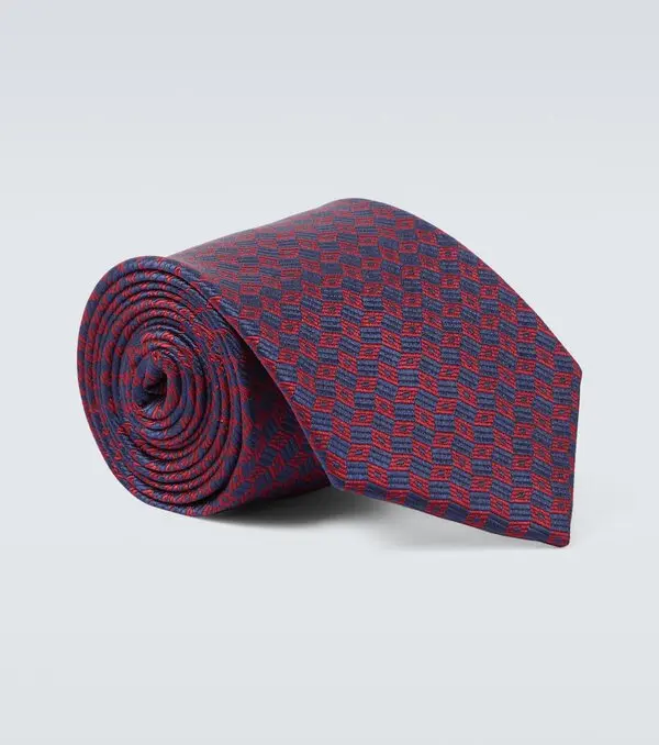 Giorgio Armani Silk Tie - Burgundy
