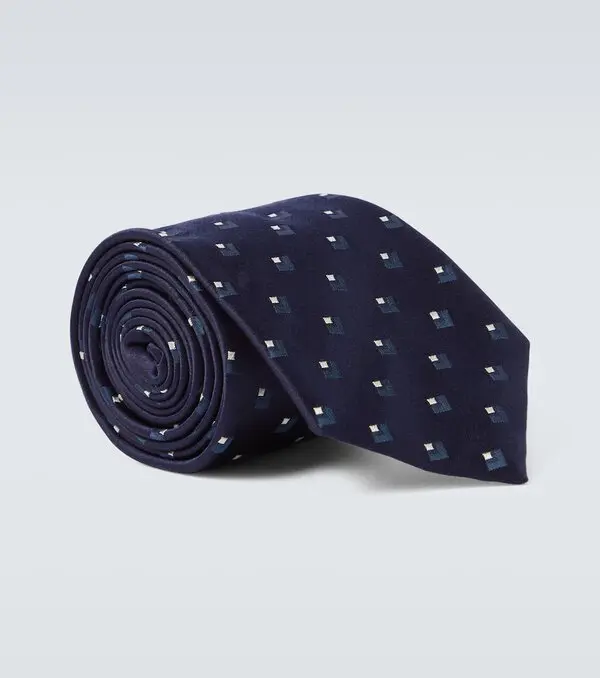 Giorgio Armani Silk Tie - Blue