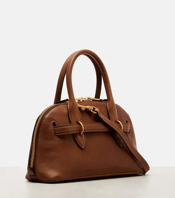 Miu Miu Leather Tote Bag - Brown