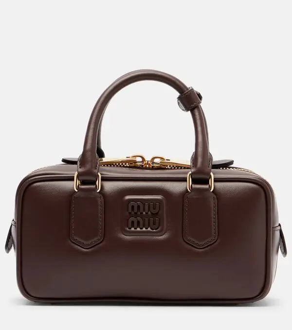 Miu Miu Arcadie Leather Tote Bag