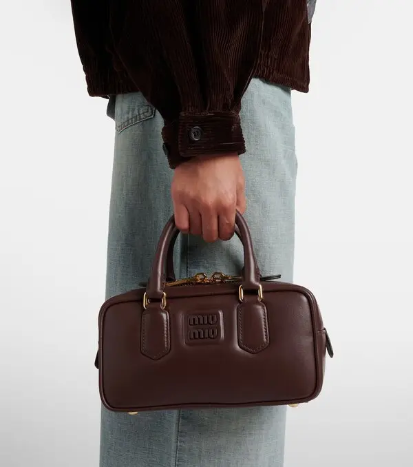 Miu Miu Arcadie Leather Tote Bag