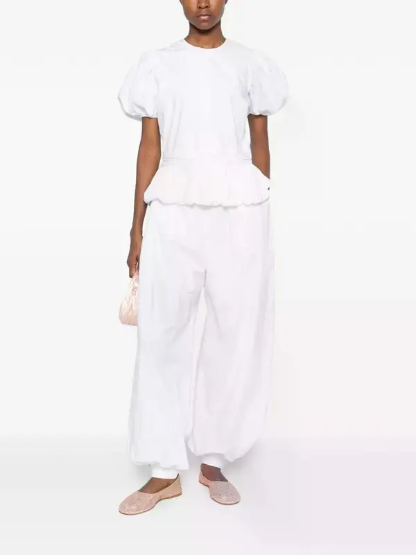 ROTATE BY BIRGER CHRISTENSEN Tapered Trousers - White