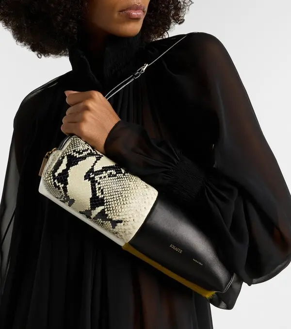 Khaite Kye Paneled Shoulder Bag - Multicoloured
