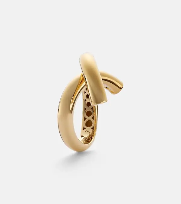ENGELBERT Cross Loop Medium 18kt Yellow Ring