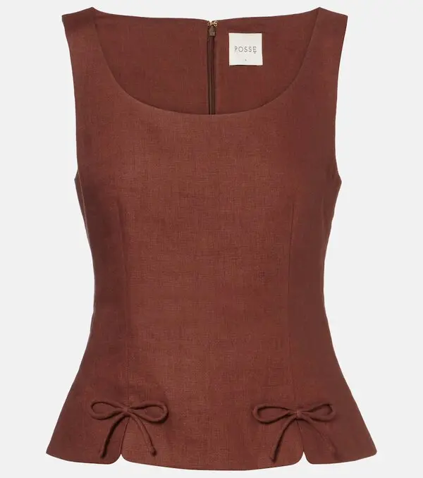 Posse Sabine Linen Top