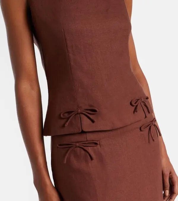 Posse Sabine Linen Top