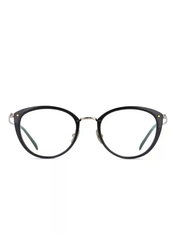 YELLOWS PLUS Loraine Round-frame Glasses - Black