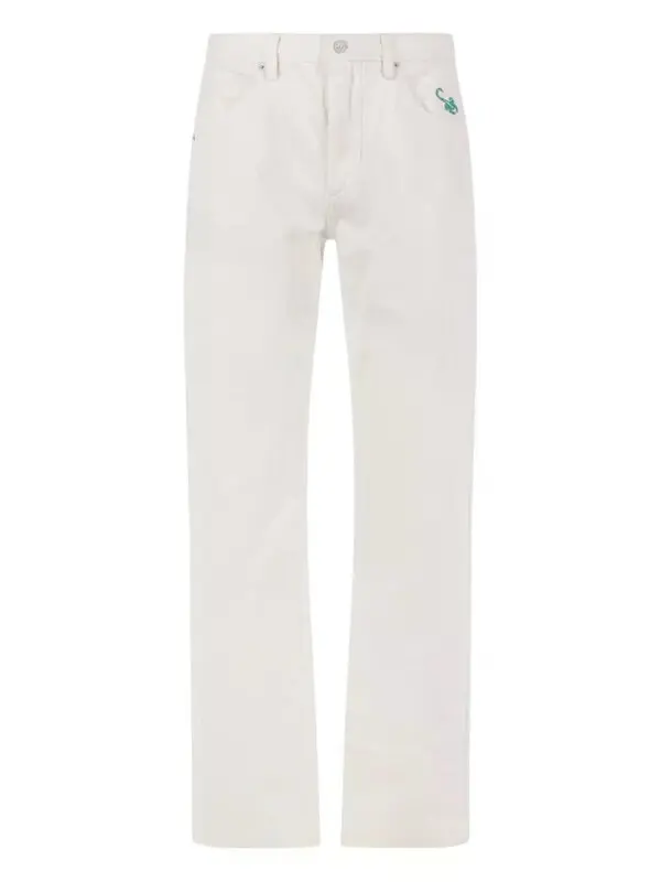 CHERRY WORLD Embroidery-detail Jeans