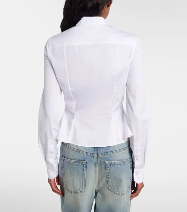 Alexander McQueen Cotton Poplin Shirt - White