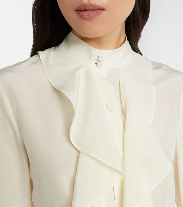 Alexander McQueen Ruffled Silk Blouse