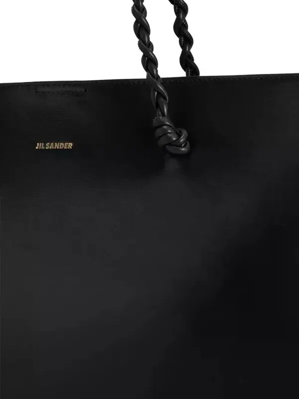 JIL SANDER Tangle Knotted Handle Tote - Black