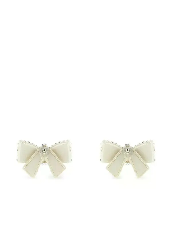 SELF-PORTRAIT Bow-shape Pearl Earrings