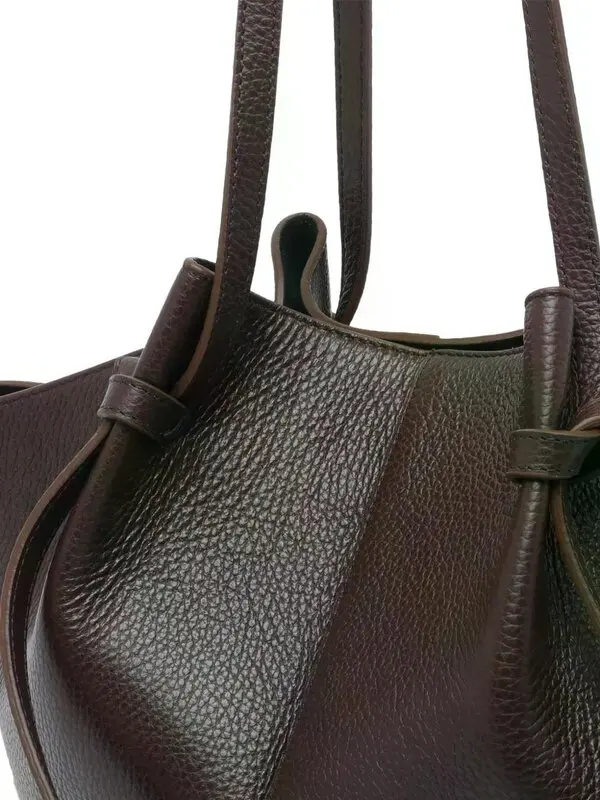 Yuzefi Mochi Leather Shoulder Bag - Brown