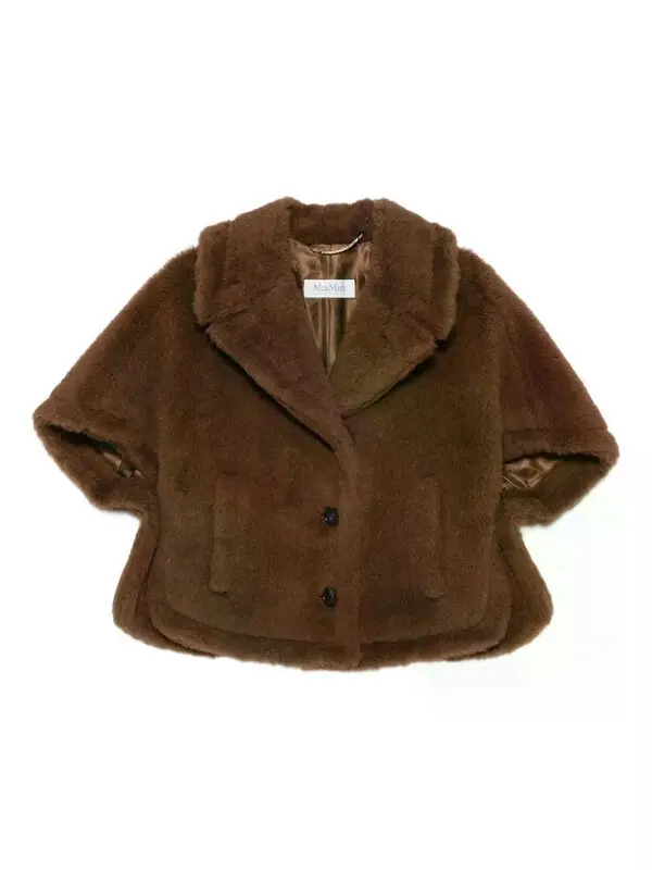 Max Mara Corvino Teddy-textured Jacket - Brown