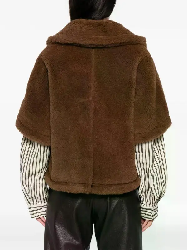 Max Mara Corvino Teddy-textured Jacket - Brown